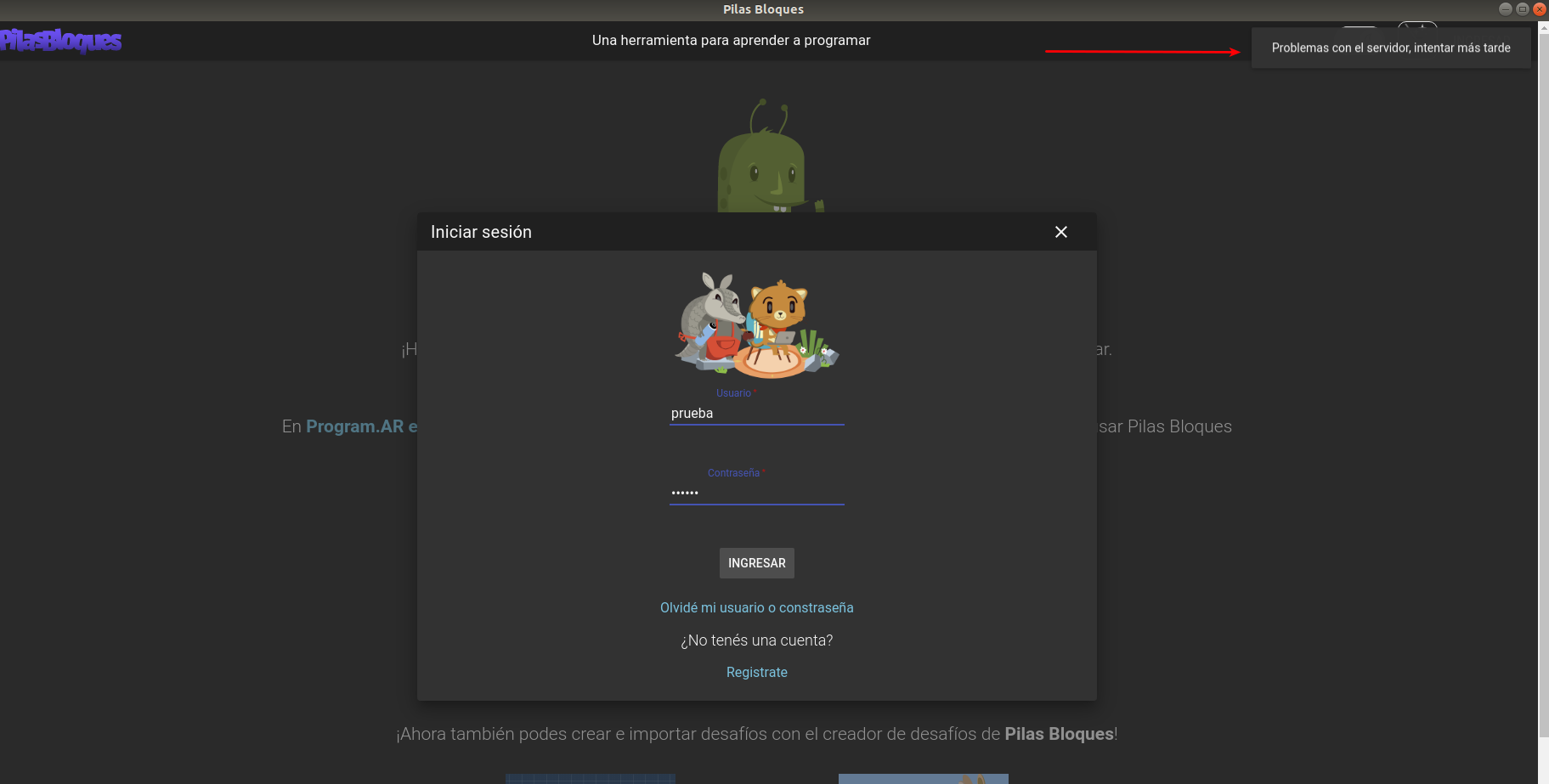 Probar app empaquetada con y sin internet · Issue #727 · Program-AR/pilas-bloques-ember · GitHub