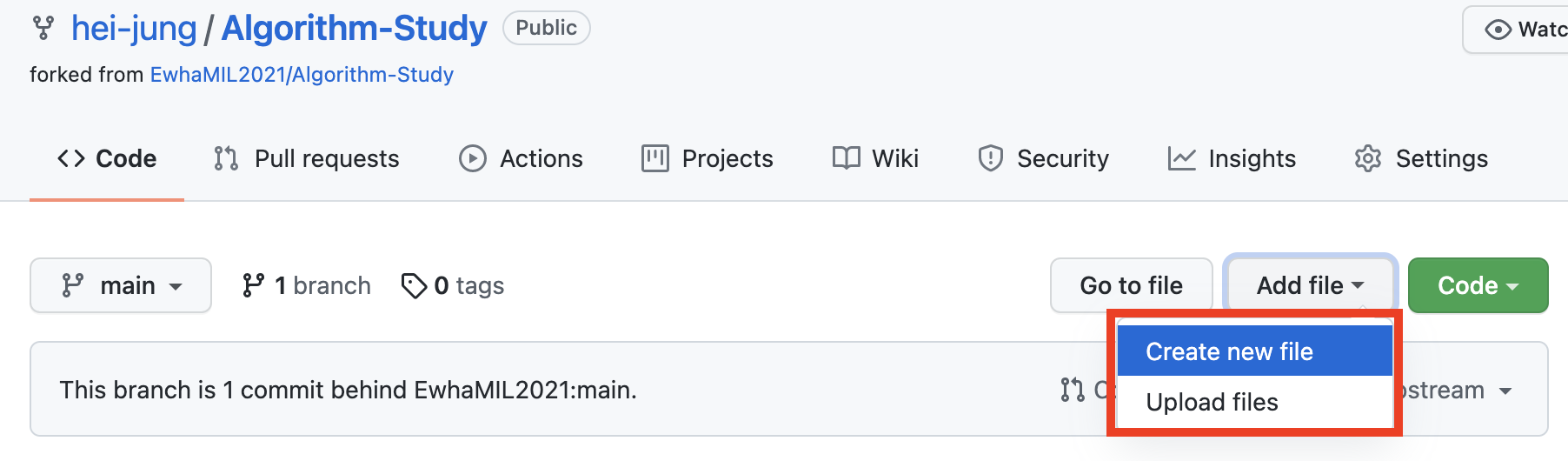 GitHub - EwhaMIL2021/Github-Cheatsheet: 깃헙 팁 모음!