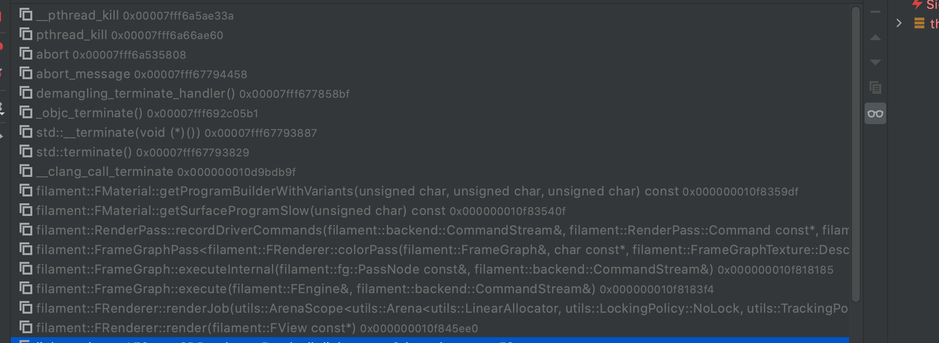 Ask questions about a crash · Issue #3253 · google/filament · GitHub