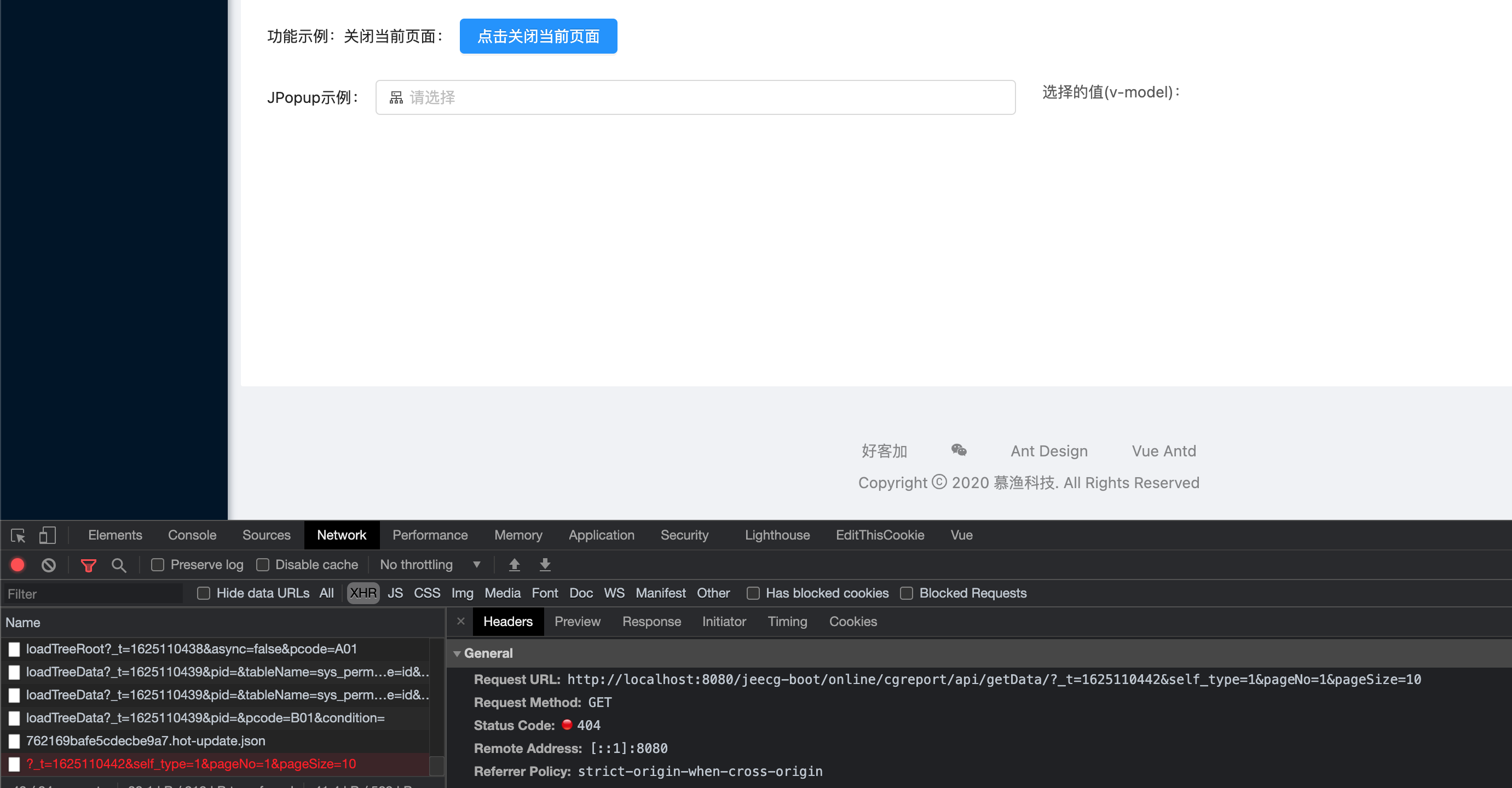 JPopup组件在modal中使用报错 · Issue #2729 · jeecgboot/JeecgBoot · GitHub
