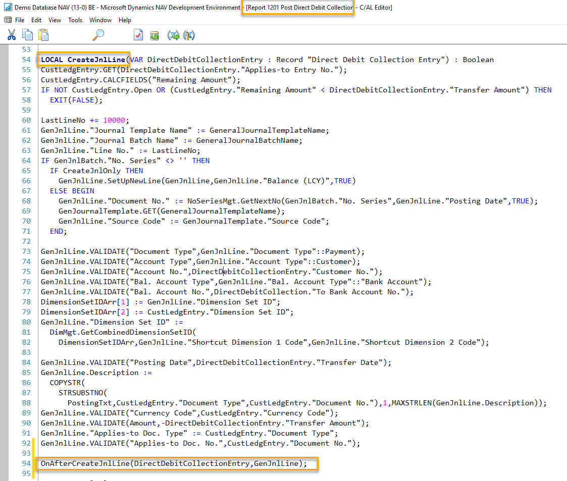 [Event Request] R1201 OnAfterCreateJnlLine · Issue #1246 · microsoft/ALAppExtensions · GitHub