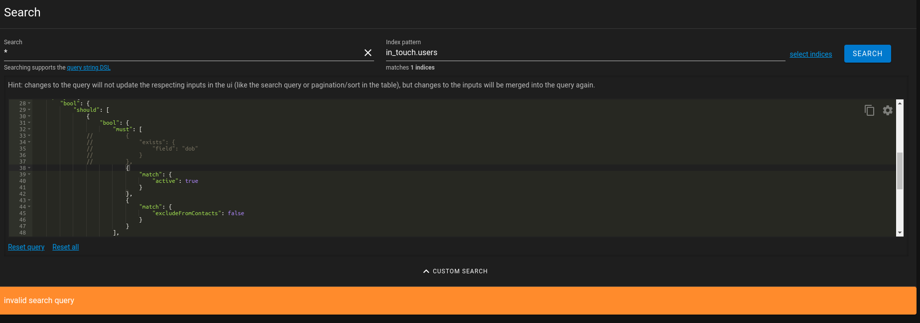 [BUG] - In custom search query commenting parts of query leads to invalid query · Issue #117 ...