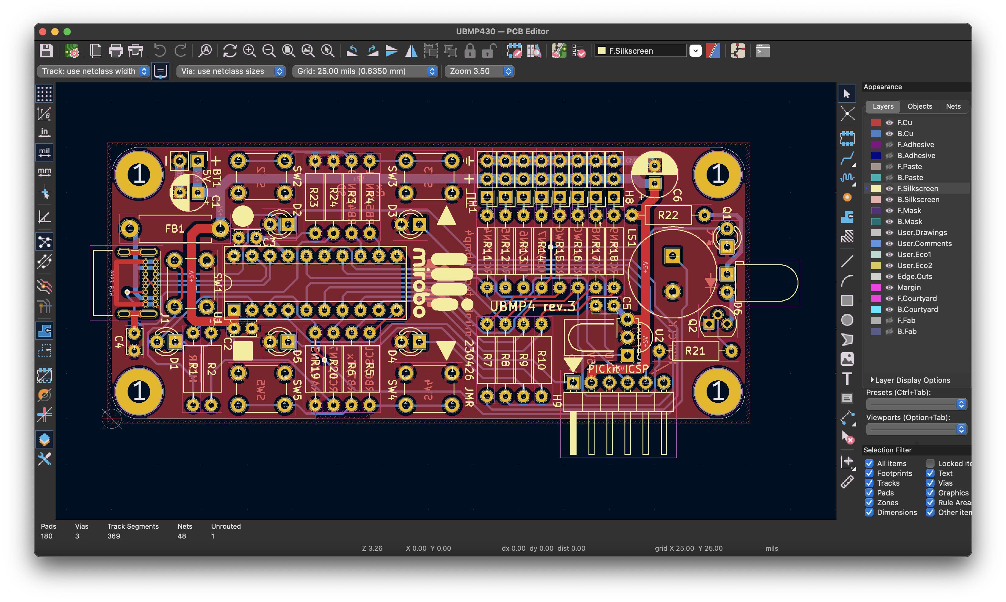 GitHub - mirobotech/UBMP430: UBMP430 KiCad files