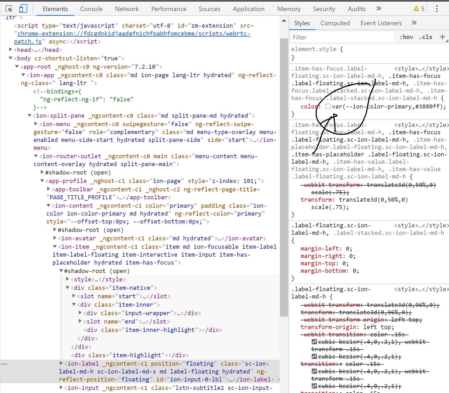 bug: ion-label floating not working properly it disappears · Issue ...