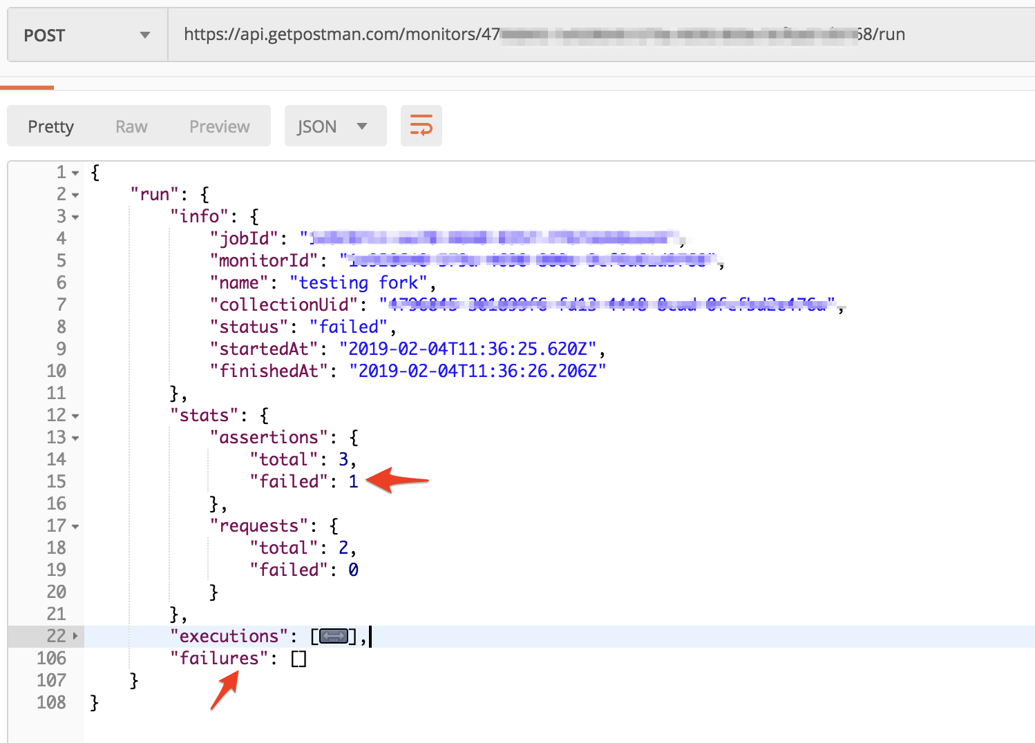 Replace failure With error In Run A Monitor API Response Issue 
