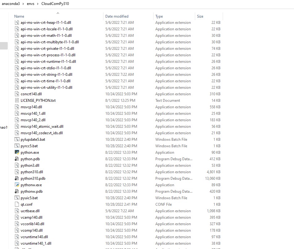 CloudComPy Install · Issue #4 · CloudCompare/CloudComPy · GitHub