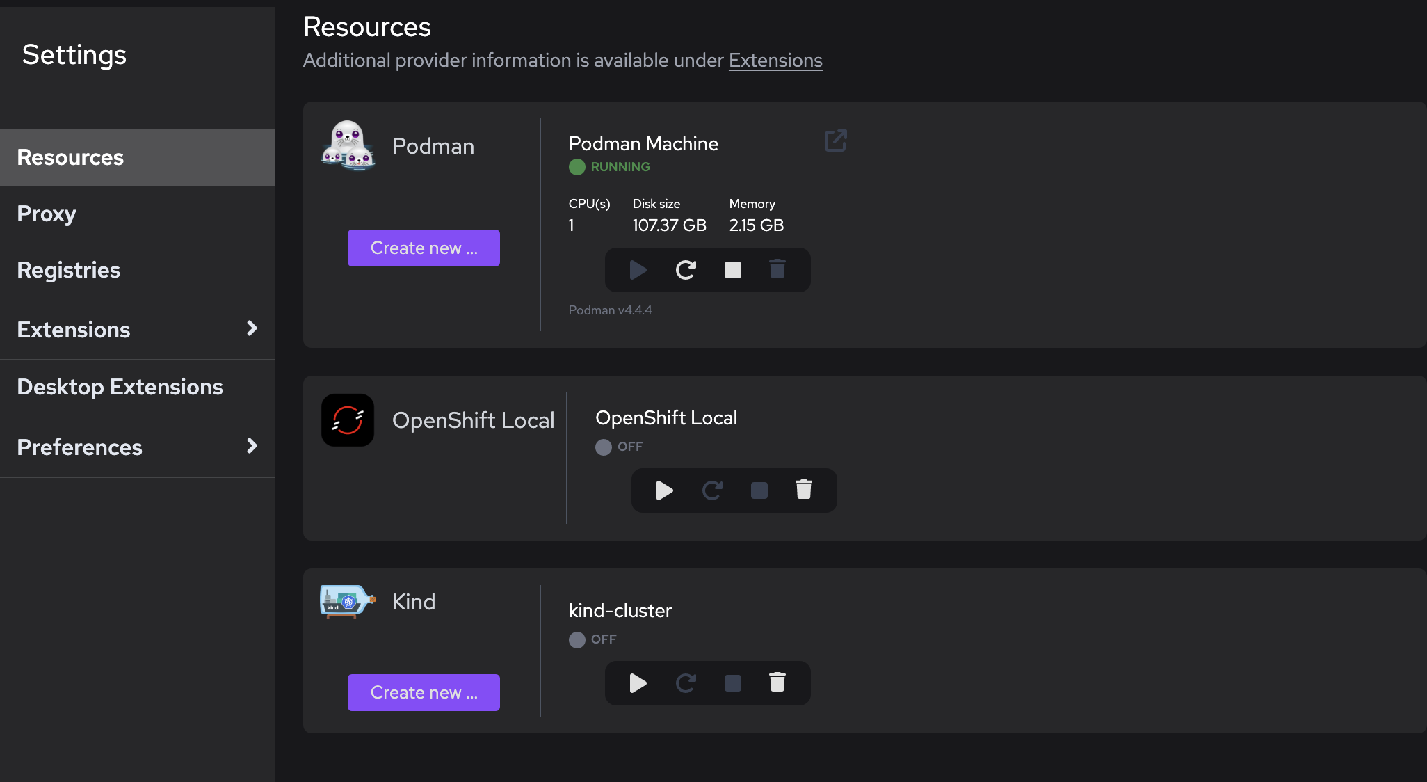 Resources page is empty for OpenShift Local · Issue #70 · crc-org/crc-extension · GitHub