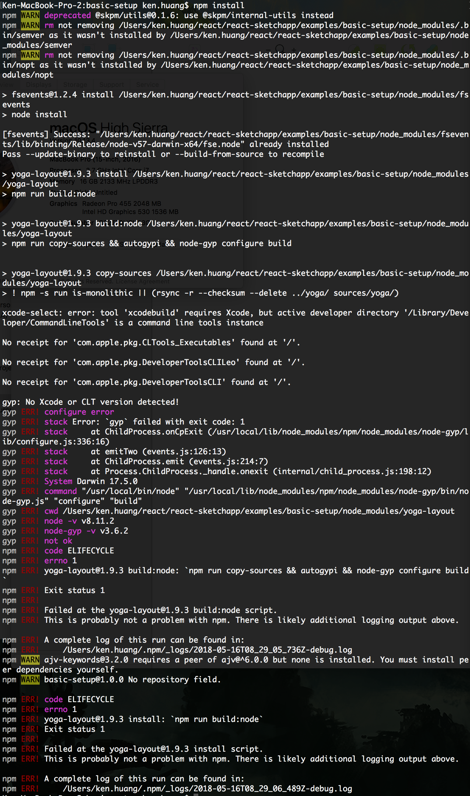 npm install error · Issue #331 · airbnb/react-sketchapp · GitHub