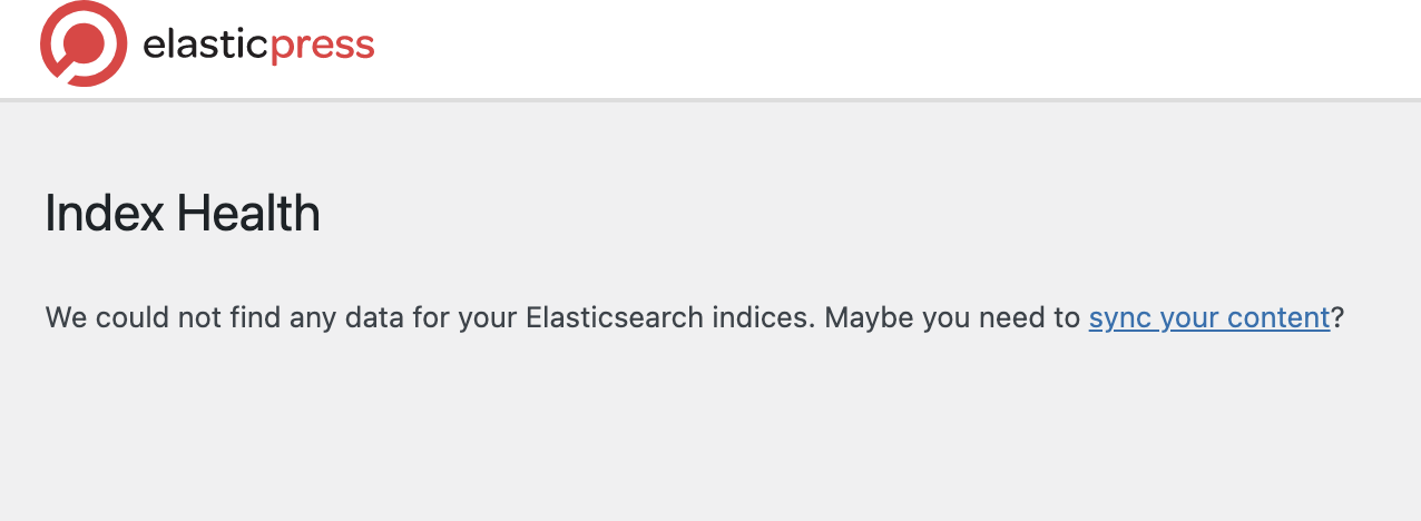 Index your content link goes to wrong admin page · Issue #2641 · 10up/ElasticPress · GitHub