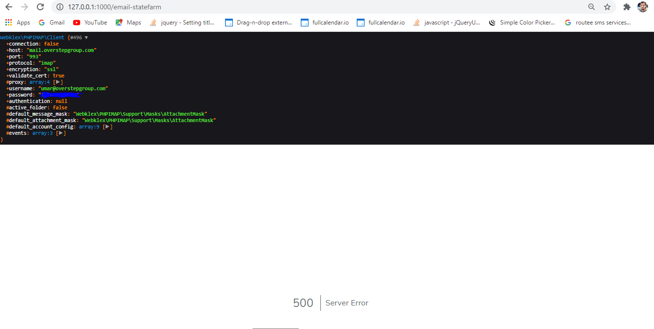 Productionerror Connection Failed · Issue 386 · Webklexlaravel Imap · Github