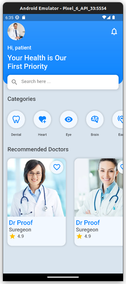 GitHub - aospiridonov/flutter_doctor_appointment_app