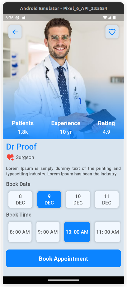 GitHub - aospiridonov/flutter_doctor_appointment_app