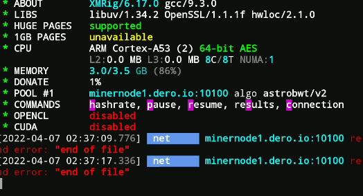 astrobwt/v2 Unable to connect~ · Issue #3011 · xmrig/xmrig · GitHub