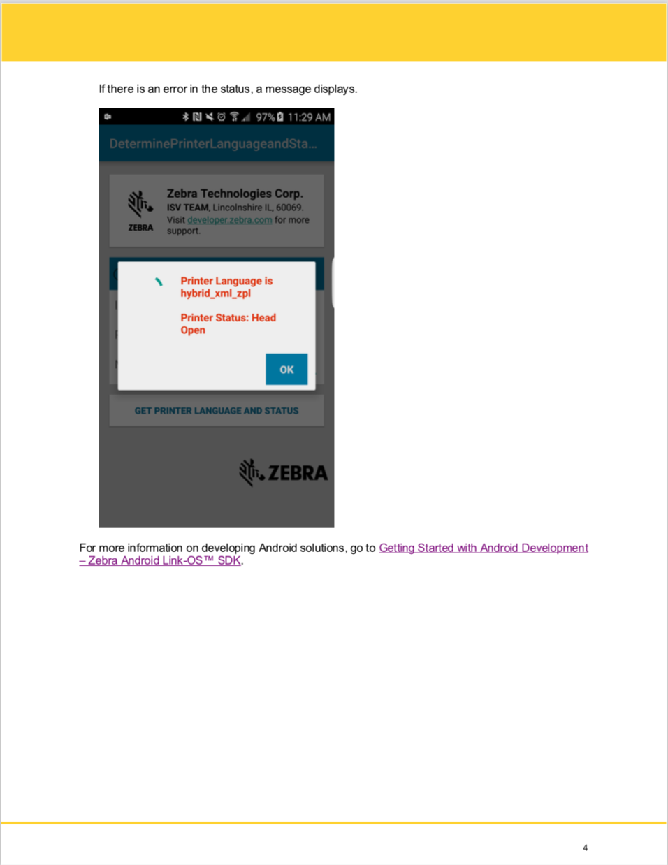 GitHub - ZebraISV/LinkOS-Android-Samples-DeterminePrinterLanguageAndStatus: An app developed ...