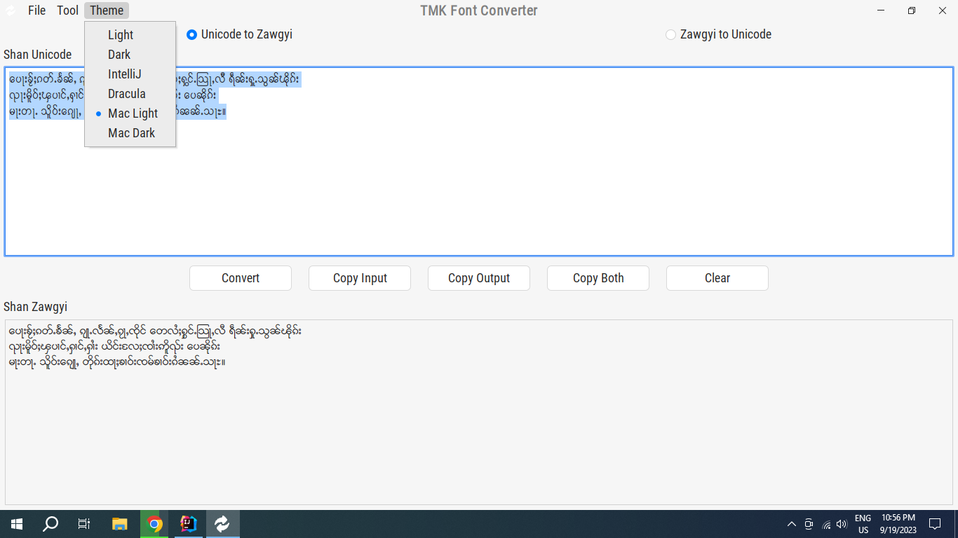 GitHub - SaingHmineTun/TMKFontConverterGUI: Redesign TMK Font Converter GUI version for PC.