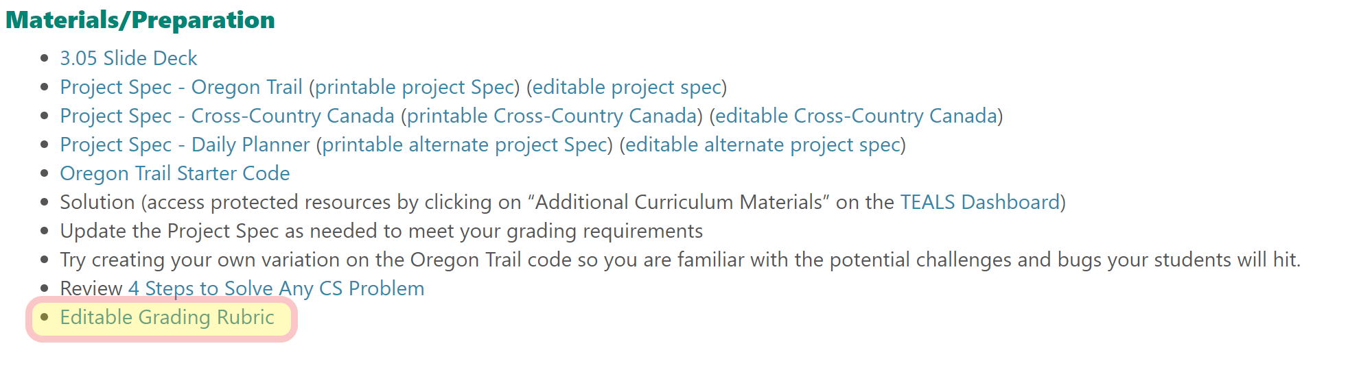 Lab 3 rubric link wrong · Issue #247 · TEALSK12/2nd-semester-introduction-to-computer-science ...