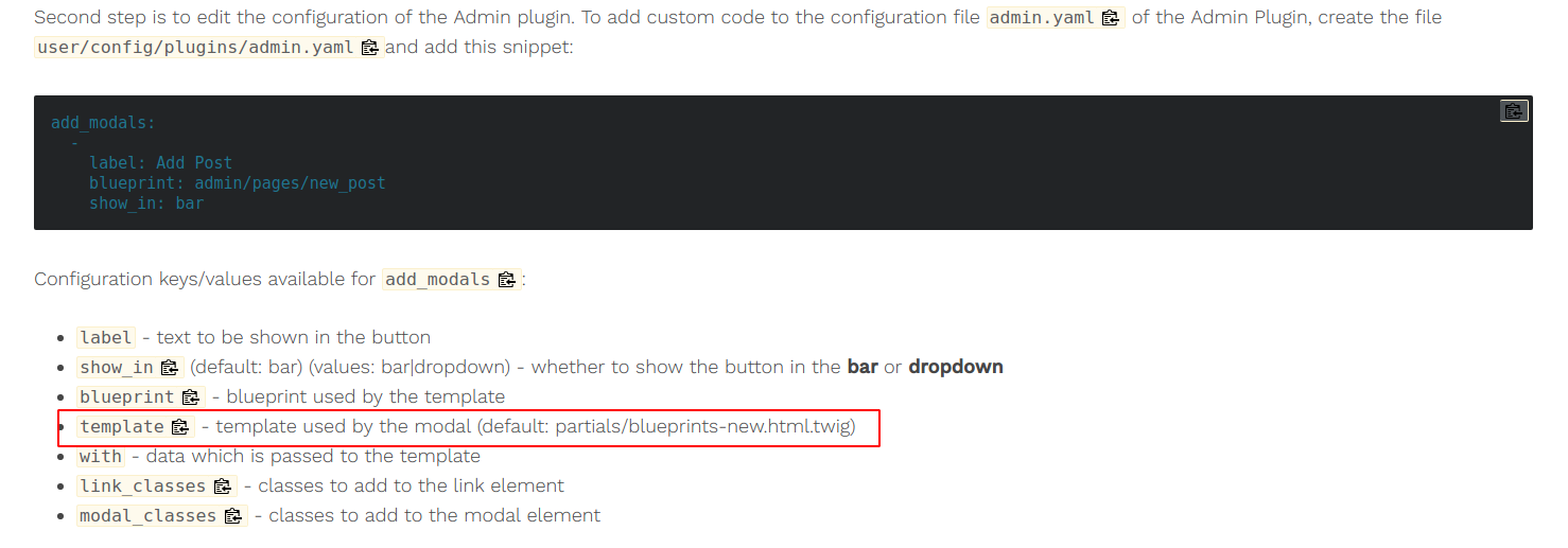 Template for "Add a custom page creation modal" · Issue #1635 · getgrav/grav-plugin-admin · GitHub