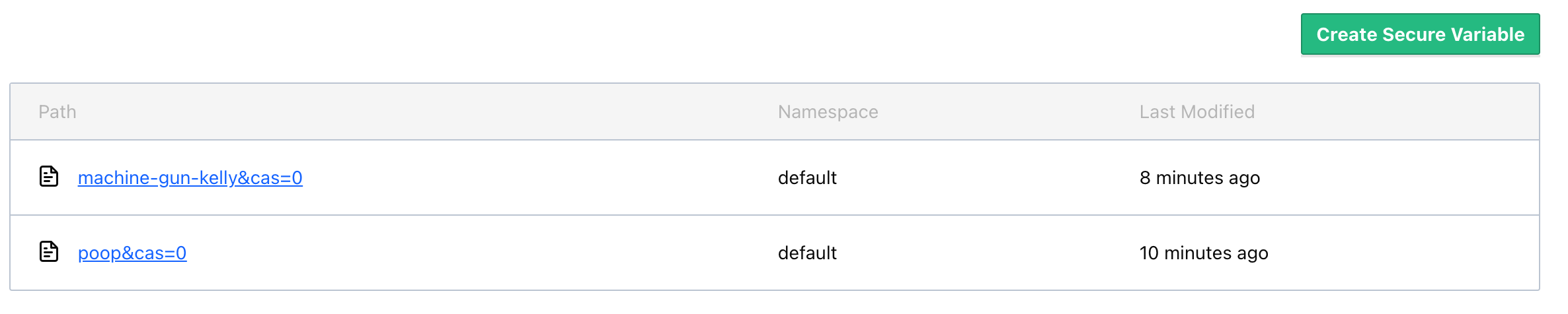 [ui] Secure Variables are being saved with the wrong path. · Issue #14167 · hashicorp/nomad · GitHub