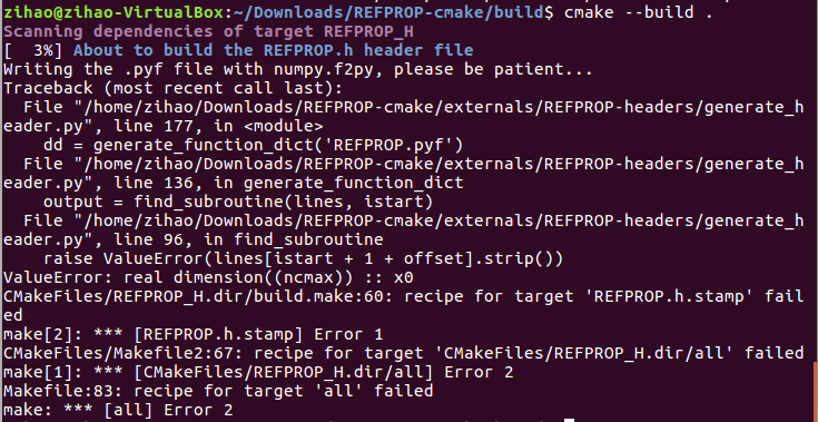 Installation error with Cmake · Issue #113 · usnistgov/REFPROP-wrappers ...
