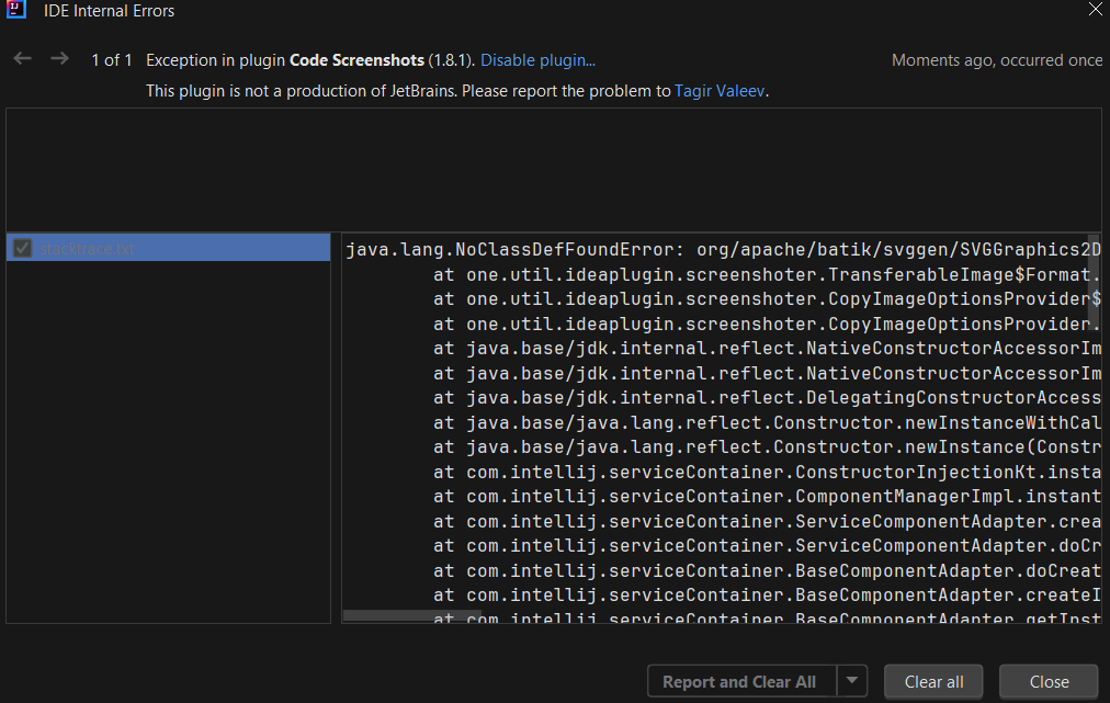 Can't take a screenshot of code · Issue #42 · amaembo/screenshoter · GitHub