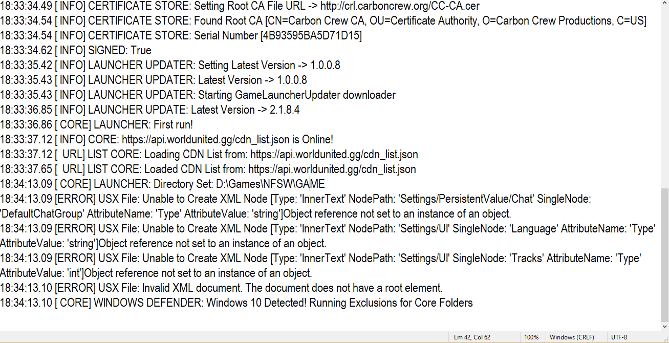 LAUNCHER ERROR · Issue #187 · SoapboxRaceWorld/GameLauncher_NFSW · GitHub