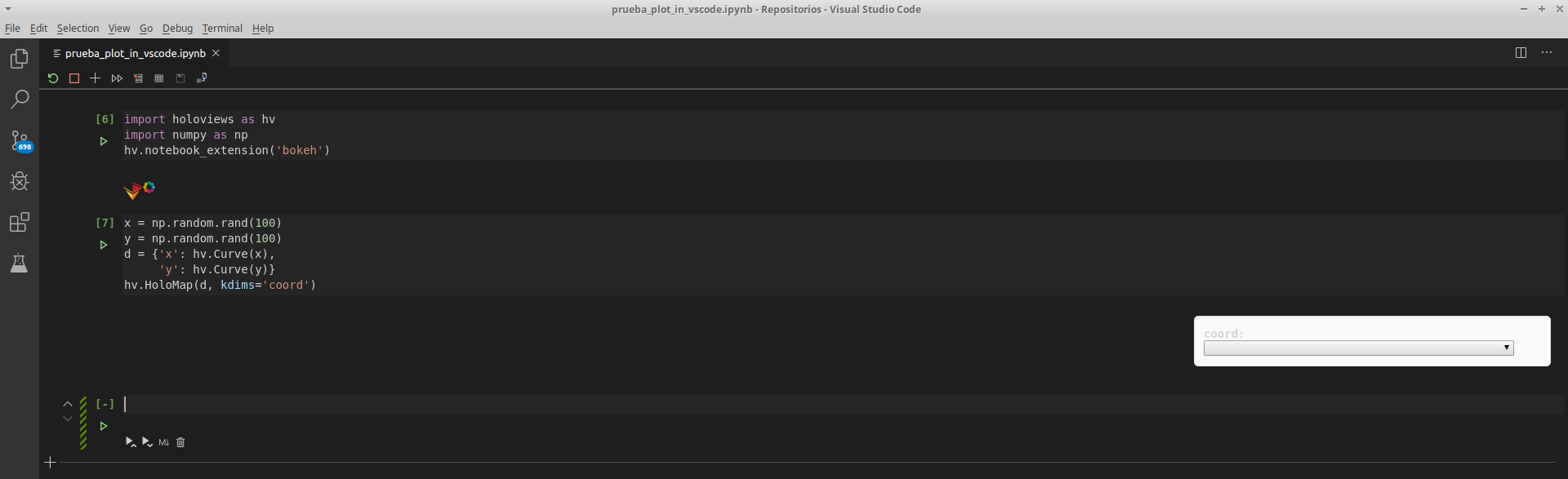 Holomap Doesnt Work In Vscode Jupyter Notebook · Issue 2740 · Microsoftvscode Jupyter · Github