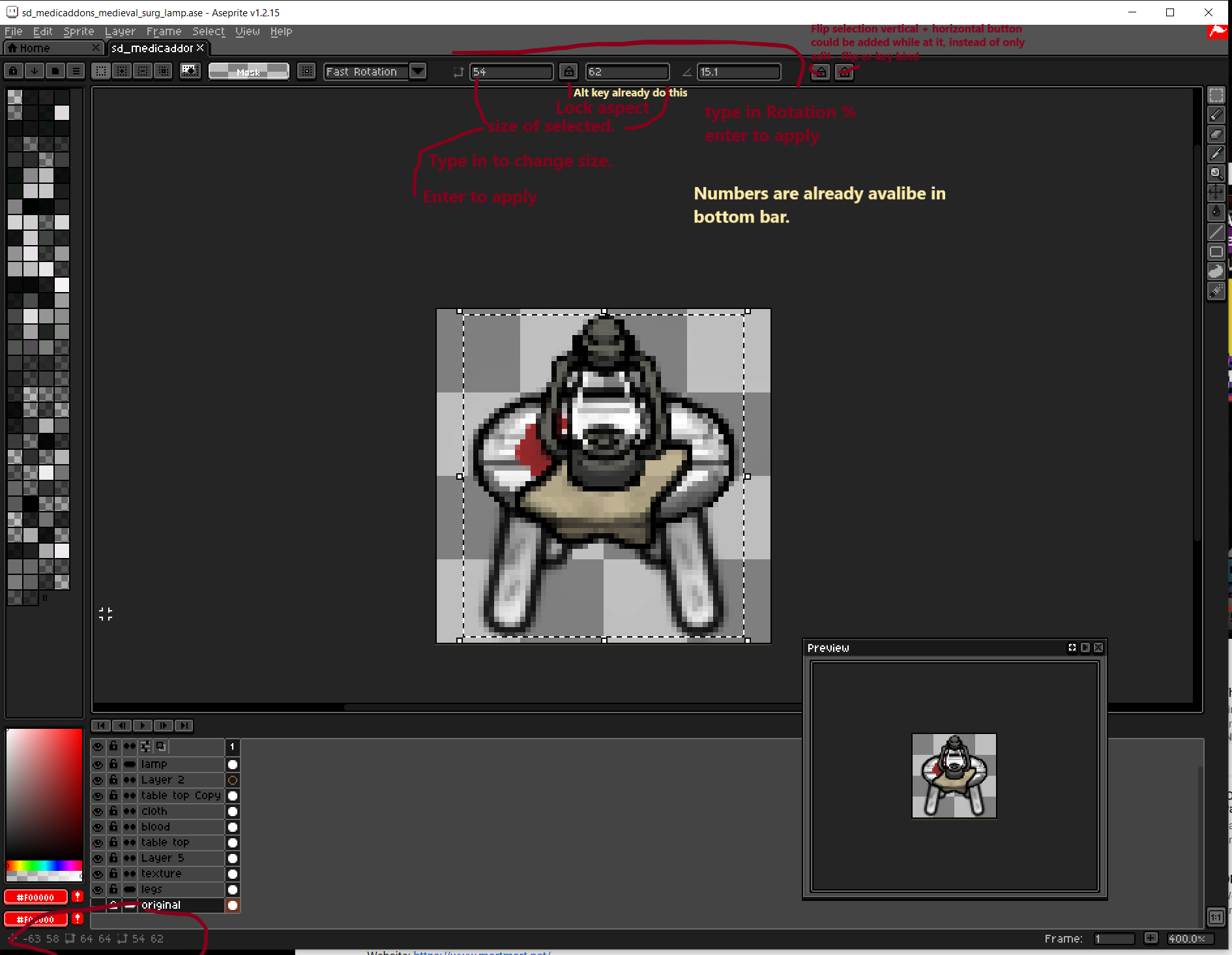 Selection tool · Issue #2176 · aseprite/aseprite · GitHub