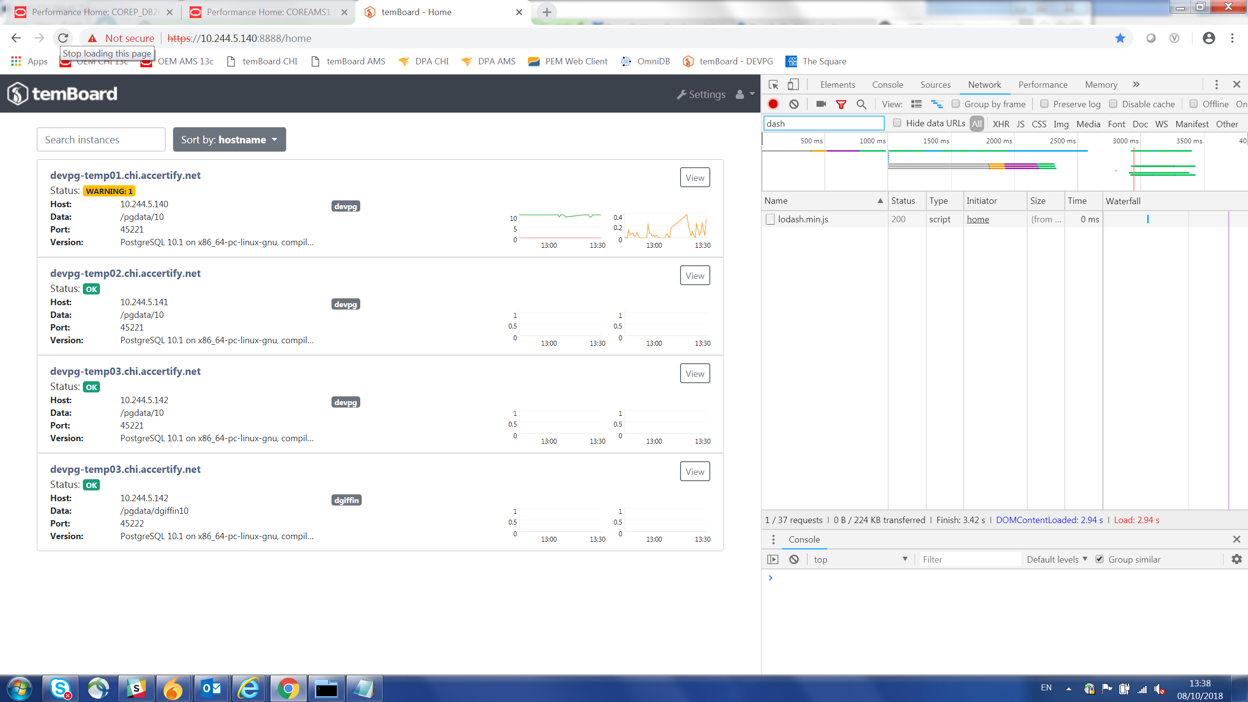 Load Charts on Homepage - When Are They Updated? · Issue #416 · dalibo/temboard · GitHub