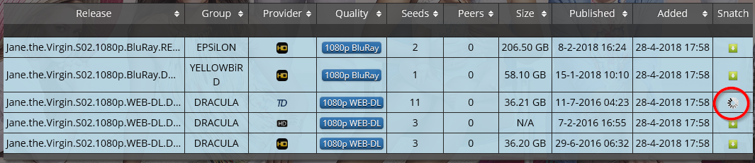Snatch button on Manual Search not working first time · Issue #4132 · pymedusa/Medusa · GitHub