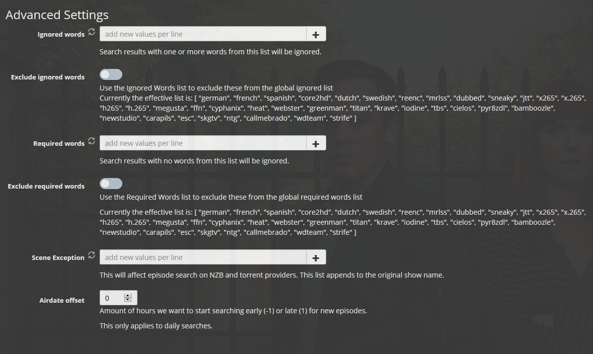 Global Ignore words not working anymore · Issue #6344 · pymedusa/Medusa · GitHub