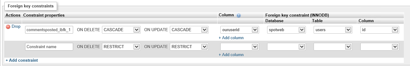 Unable to finish upgrade-db.php Cannot drop index 'idx_commentsfull_1': needed in a foreign key ...