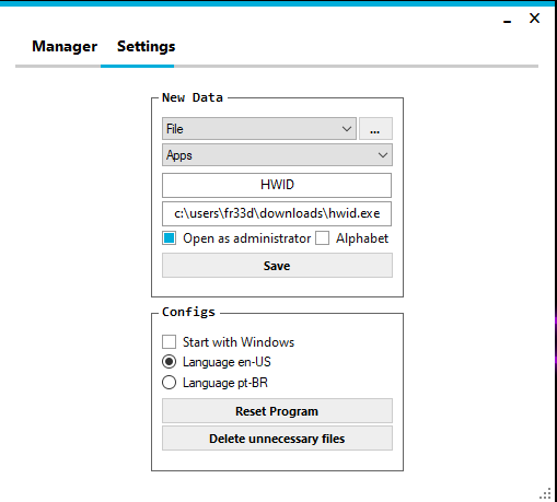 GitHub - gabrielmagal/Shortcut-Manager
