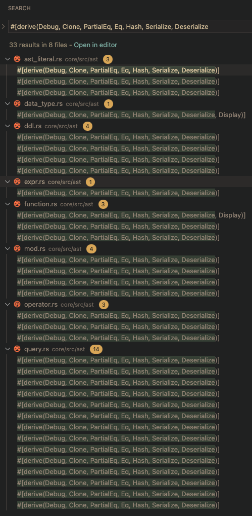 Simplify repetitive `#[derive(Debug, Clone, PartialEq, ...)]`macros by adding proc-macro ...