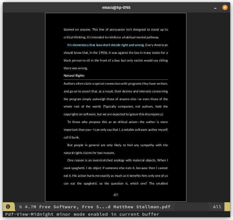 highlights difficult to see if midnight-mode enabled · Issue #202 · vedang/pdf-tools · GitHub