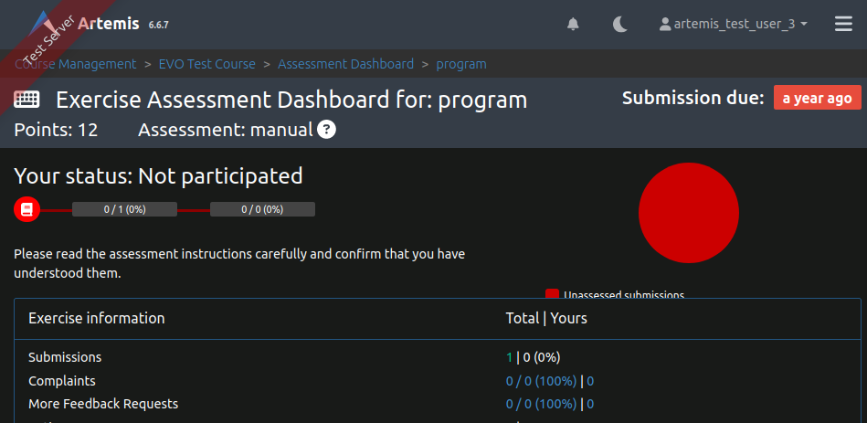 Graph description in an Exercise Assessment Dashboard is not displayed correctly · Issue #7605 ...