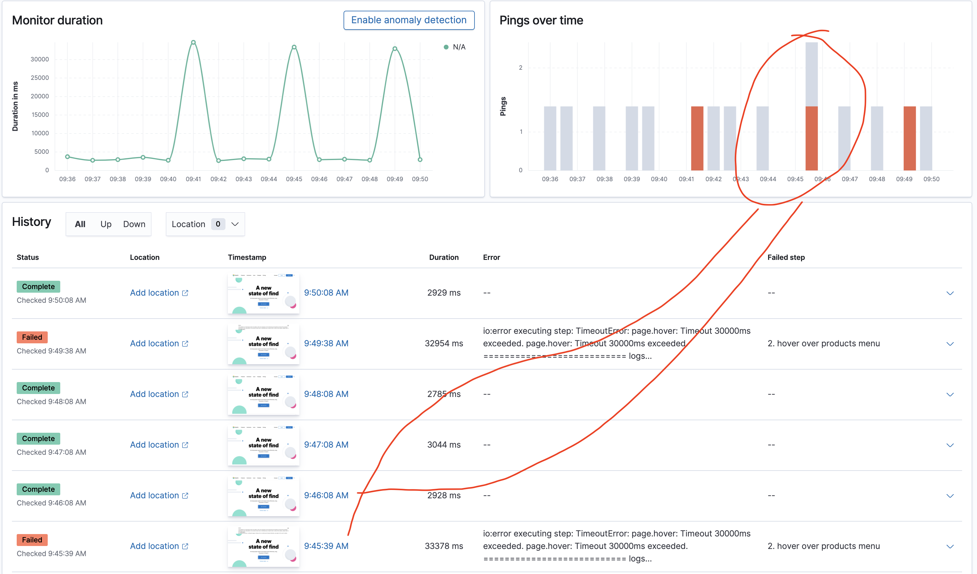 [Uptime UI] ping chart data does not seem to match ping history · Issue #85829 · elastic/kibana ...