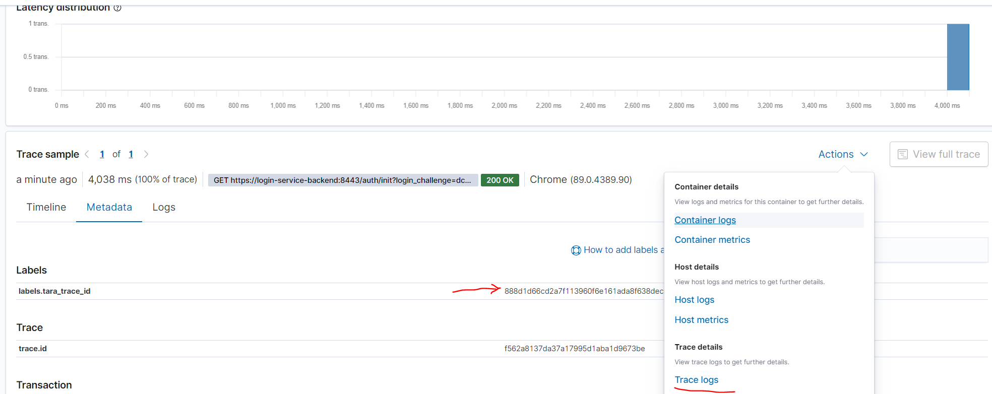 [APM] Add Actions menu for individual metadata field values (e.g. `labels.*`) · Issue #95027 ...