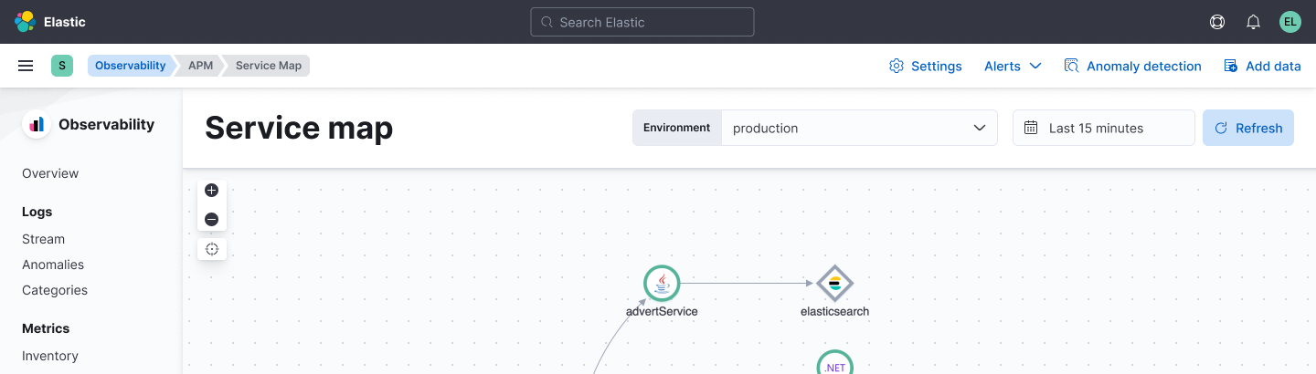 [APM] Service maps (global): Join the environment selector and date picker in the Header · Issue ...