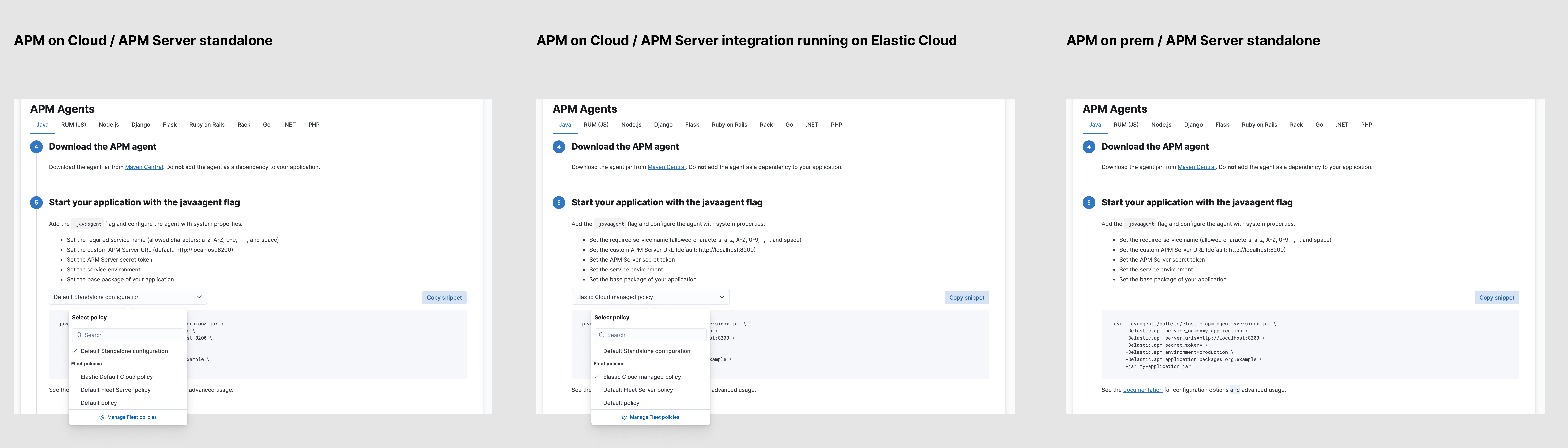 [APM] Fleet: Add secret_token to agent instructions in legacy Getting Started guide · Issue ...