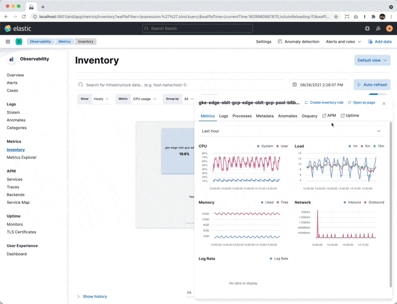 [Metrics] Bug – Inventory: Opening the node detail in the node detail page invokes a full page ...