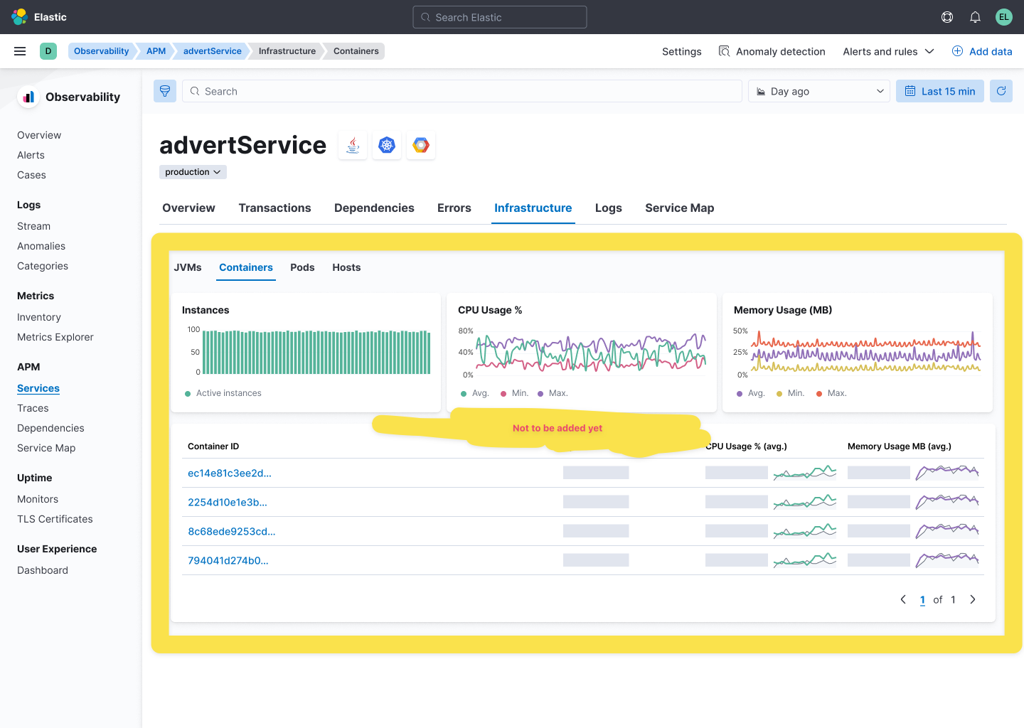 [APM] Infrastructure integration: Add new Infrastructure view in the ...