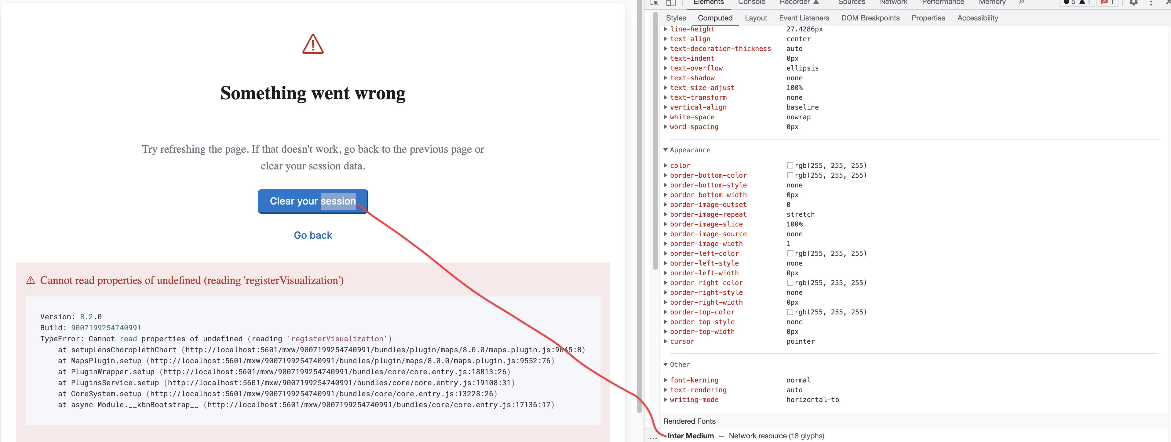 Bug: Kibana error message renders especially text unstyled · Issue #128153 · elastic/kibana · GitHub
