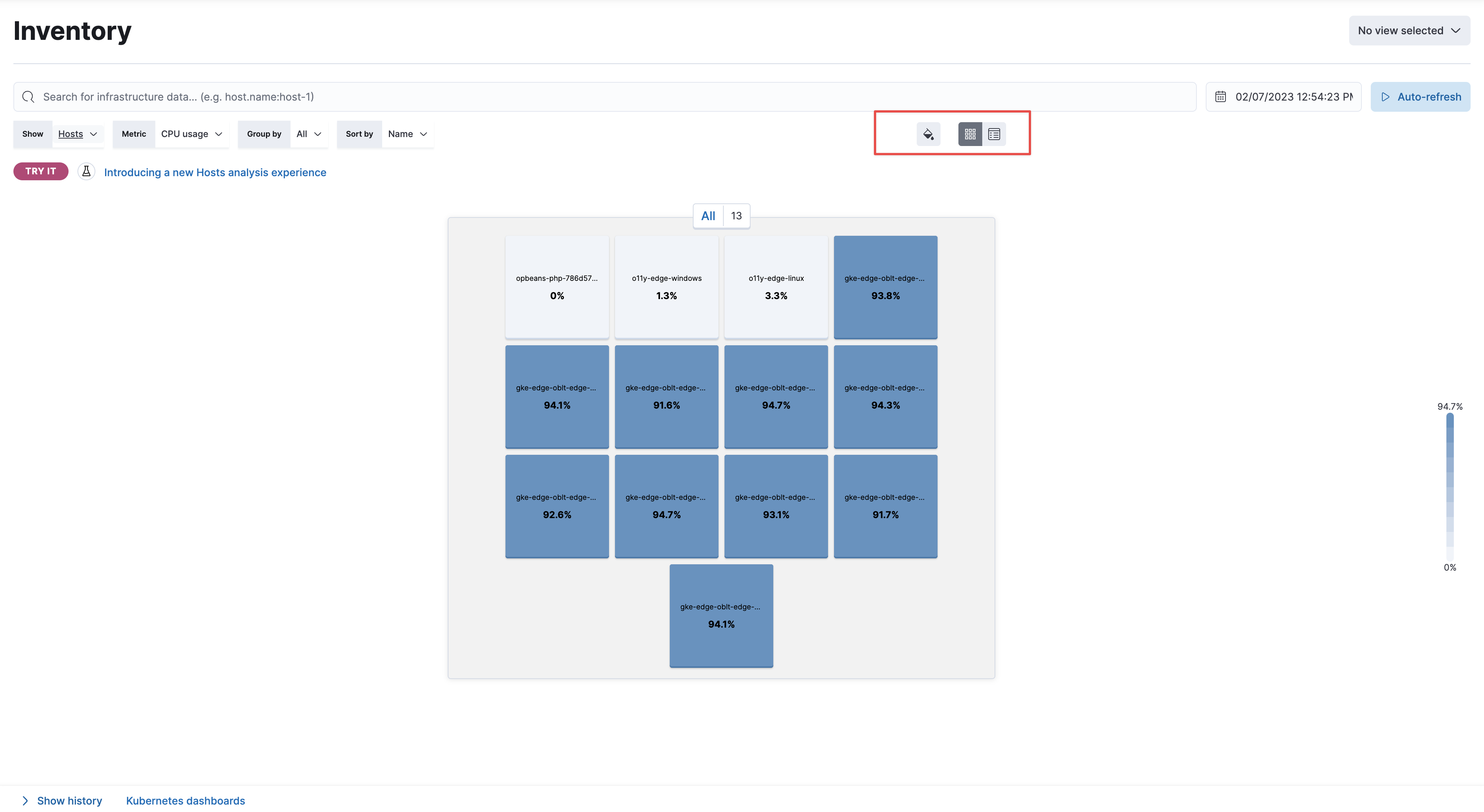 [Infrastructure UI] Bug: Inventory – The style options are not aligned to the right of the ...