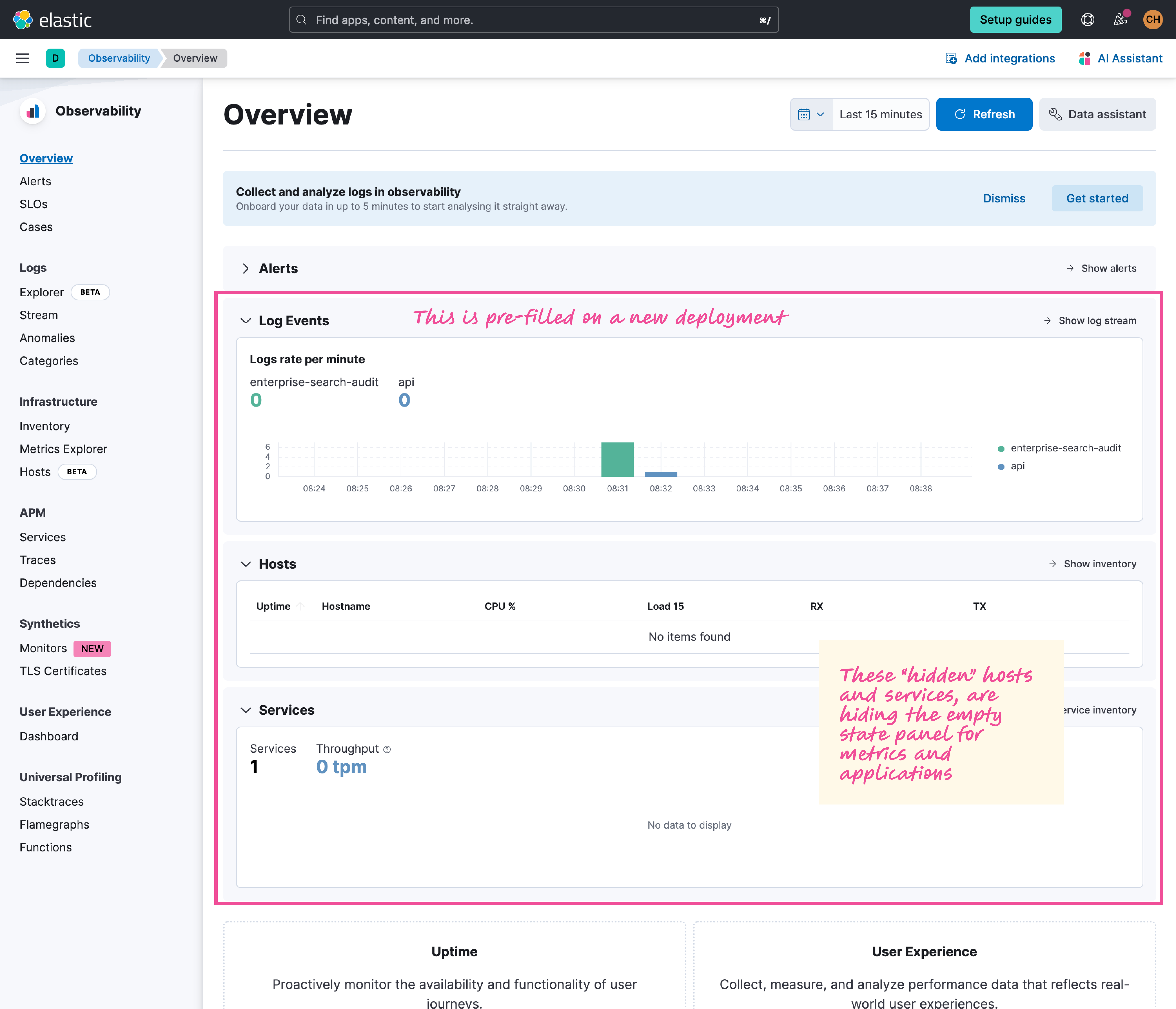 [Bug] Observability overview: The data panels are showing data for irrelevant services which is ...