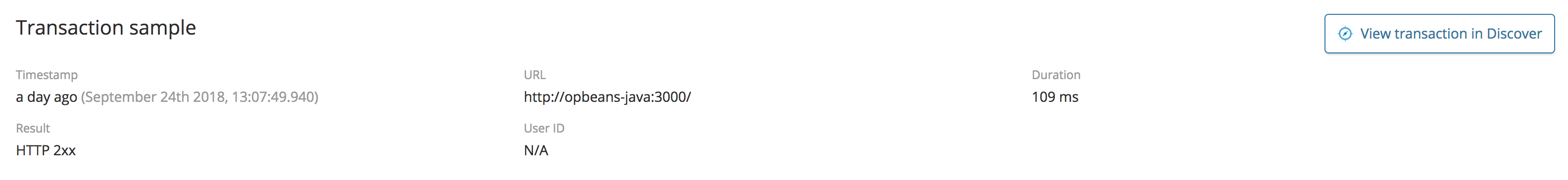 [APM] Transaction sample header · Issue #20657 · elastic/kibana · GitHub
