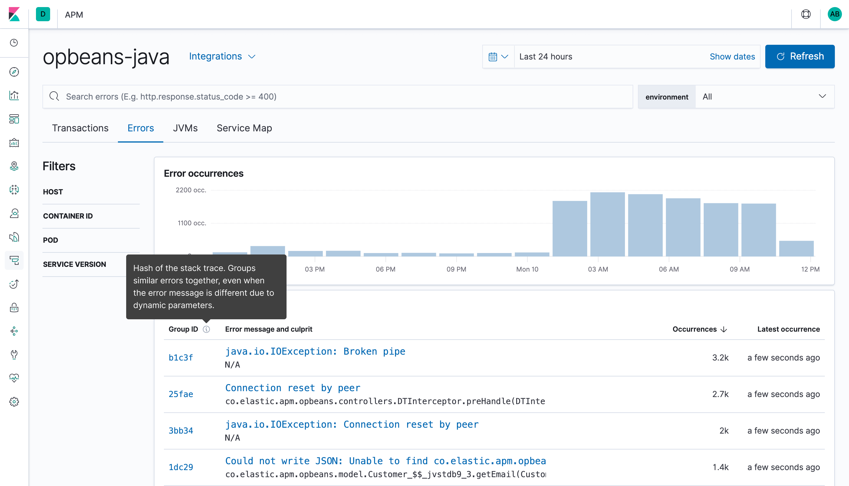 [APM] Add tooltip explaining Group ID · Issue #56413 · elastic/kibana · GitHub