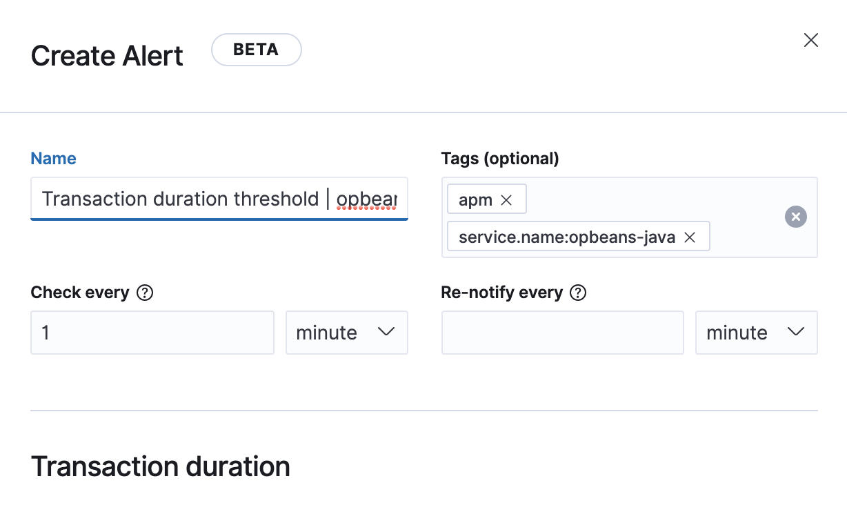 [APM] Create alert: Layout enhancements to simplify flow and options · Issue #61155 · elastic ...