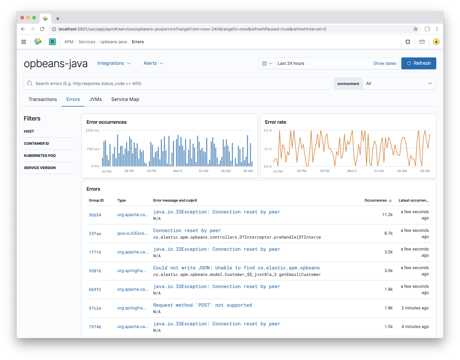 [APM] Add error rate chart to Errors overview and detail views · Issue #65619 · elastic/kibana ...