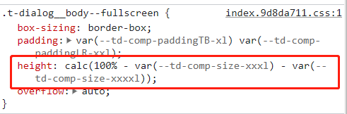 [Dialog] 全屏状态下关闭footer,仍然占据body高度 · Issue #2644 · Tencent/tdesign-vue-next · GitHub