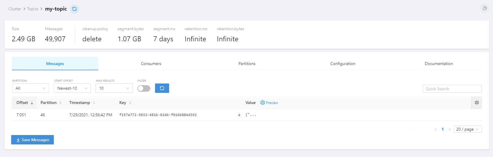 Newest offset issue in Kowl · Issue #241 · redpanda-data/console · GitHub